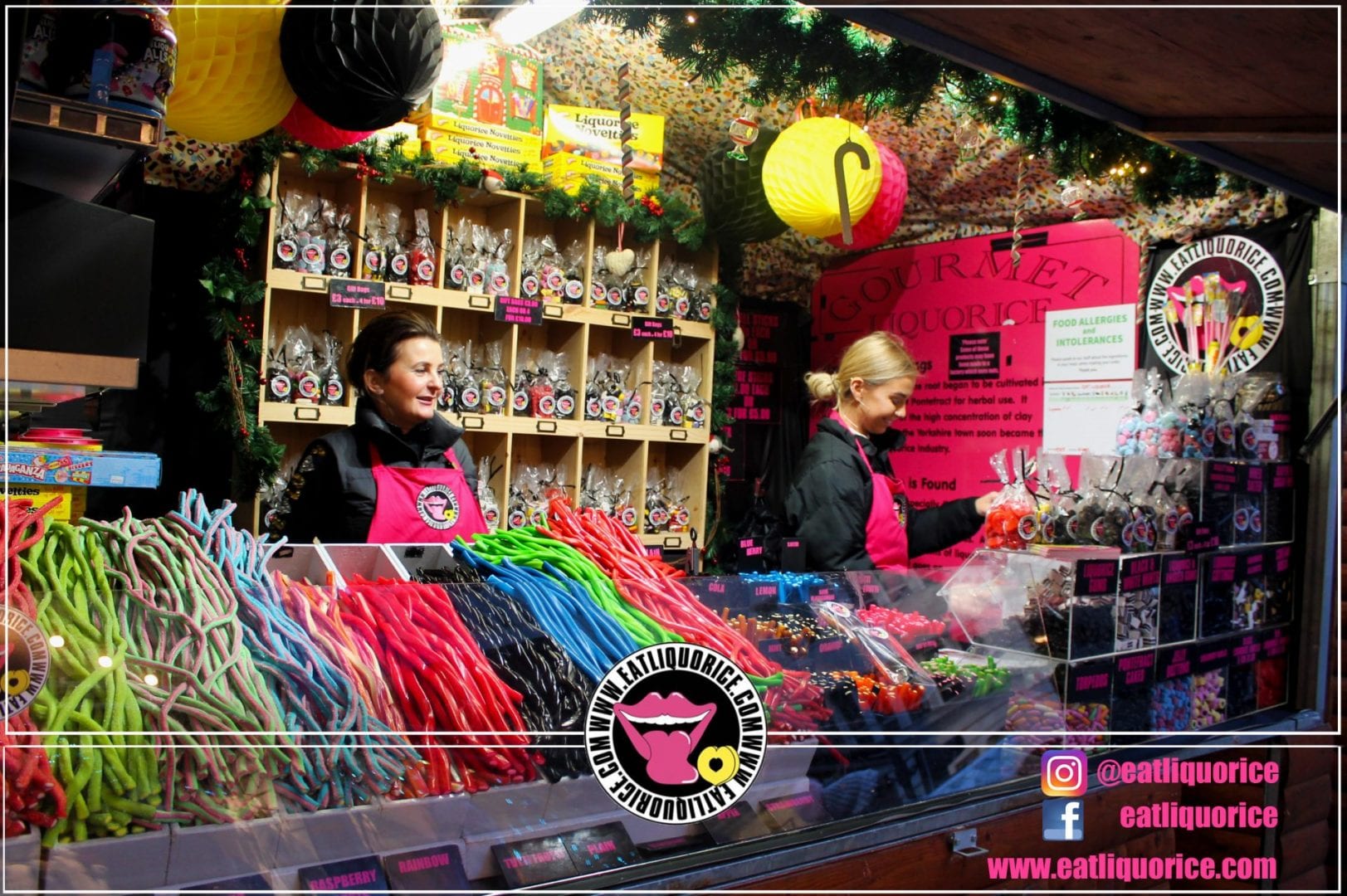 Our Christmas Market Journey - Eat Liquorice & Candy Cable Sweets